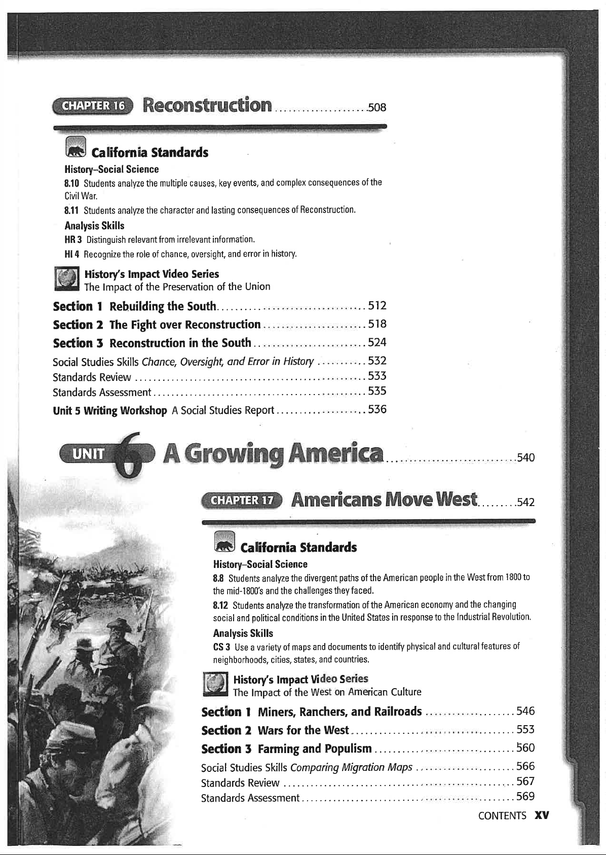 US History Textbook 8th Grade Table of Contents PDF Free Download ...